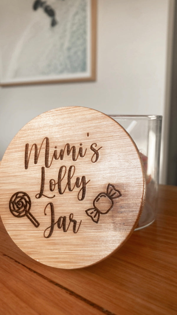Personalised Lolly Jars – Indahdesignslasercutting